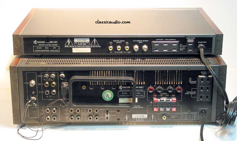 classicaudio.com..... For Sale..... Kyocera R-861and RC-101