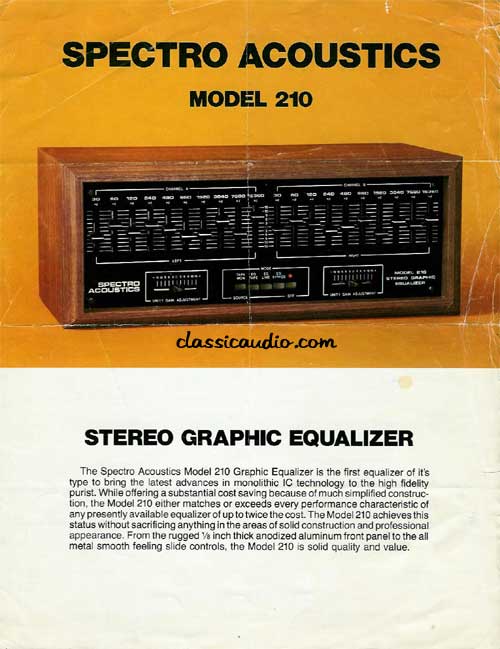 classicaudio.com..... For Sale..... Spectro Acoustics 210R