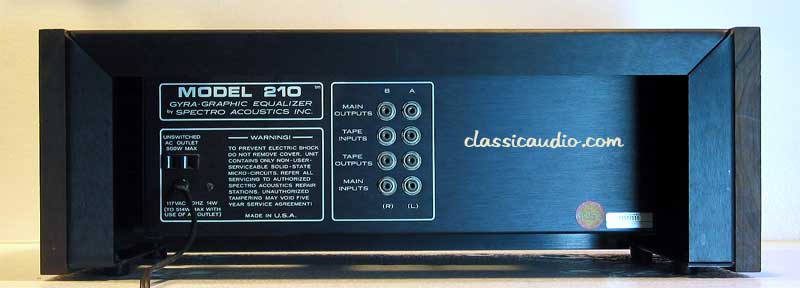 classicaudio.com..... For Sale..... Spectro Acoustics 210R