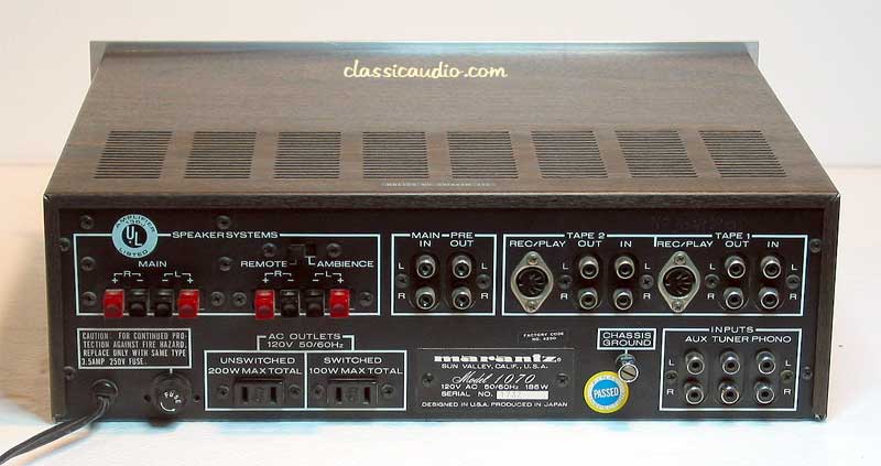 classicaudio.com..... For Sale..... Marantz 1070