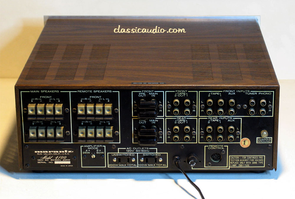 classicaudio.com..... For Sale..... Marantz 4100