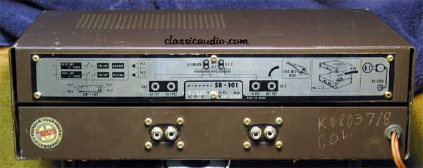 classicaudio.com..... For Sale..... Pioneer SR-101 Reverb