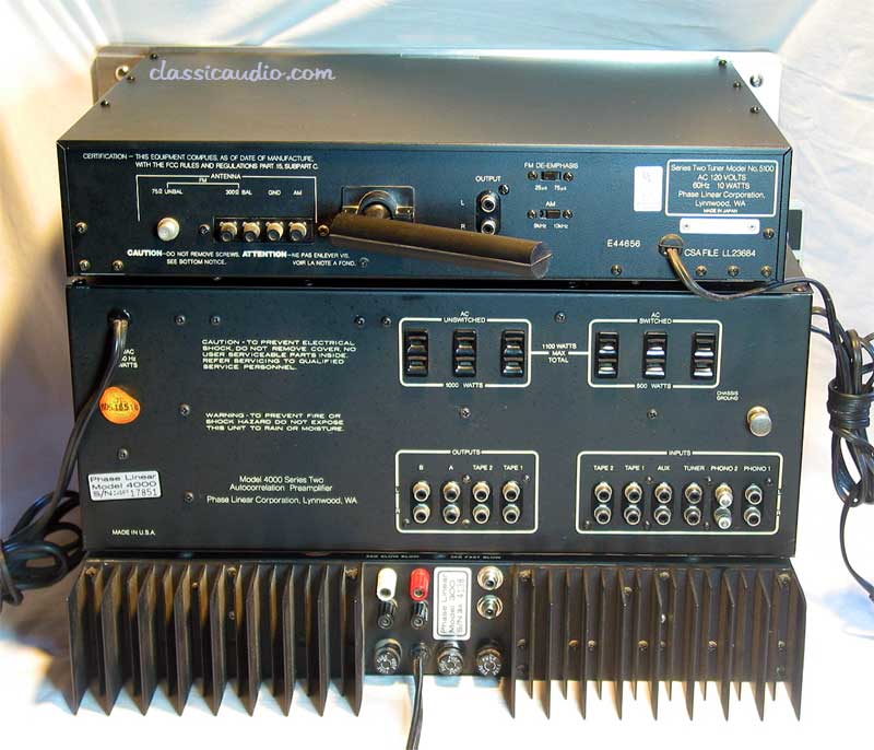 classicaudio.com..... For Sale..... Phase Linear Series Two