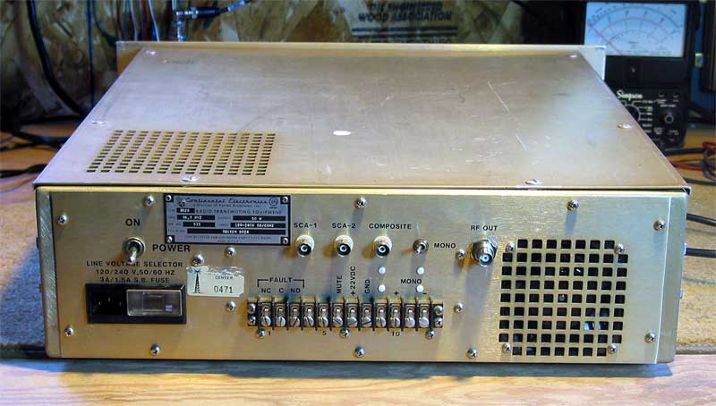 classicaudio.com..... For Sale..... Continental 802A FM Exciter