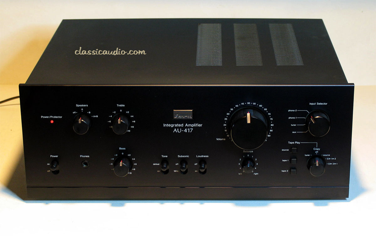 classicaudio.com..... For Sale..... Sansui AU-417