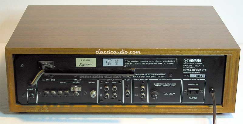 classicaudio.com..... For Sale..... Yamaha CT-800