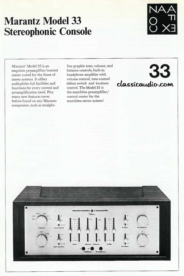 classicaudio.com..... Valuation..... Marantz 33
